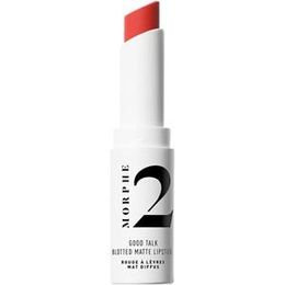 Morphe Lippen Make-up Lippenstift Good Talk Blotted Matte Lipstick Red Sunset