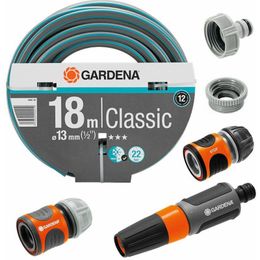 Wasser-Schlauchset Classic 18 m inkl. Armaturen + Spritze - Gardena