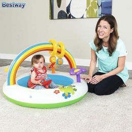 Bestway - Spielcenter Rainbow Planschbecken Kinderpool Spielbogen Spieltrainer Babypool