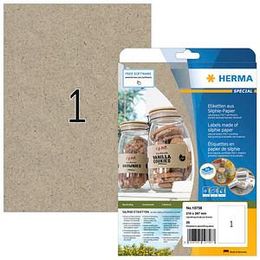 20 Herma Etiketten braun 210,0 x 297,0 mm