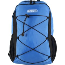BEST Sporting Trekkingrucksack blau-schwarz mit Regenschutzhülle