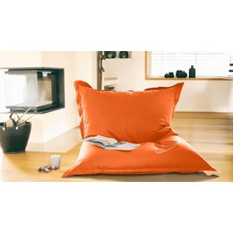 Kinzler Outdoorfähiger XL Sitzsack MESO, ca.100x140 cm, Farbe: Orange