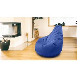 Kinzler Outdoorfähiger Sitzsack Gamer, ca. 100 x 100 cm, Farbe:Royalblau