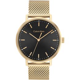 Quarzuhr Calvin Klein "Modern, 25200049" Armbanduhren goldfarben Herren Quarzuhren