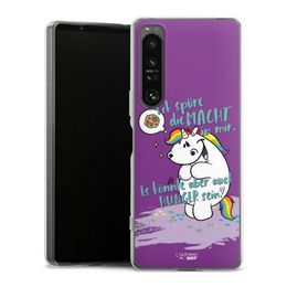 DeinDesign Handyhülle Ich spüre die Macht, Sony Xperia 1 IV Silikon Hülle Bumper Case Handy Schutzhülle, weiß