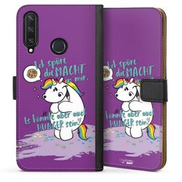 DeinDesign Handyhülle Ich spüre die Macht, Huawei Y6p Hülle Handy Flip Case Wallet Cover Handytasche Leder, schwarz