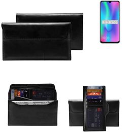 K-S-Trade Handyhülle für Huawei Honor 10 Lite, Handy Hülle Schutz Hülle Tasche Schutz Case Handytasche, schwarz