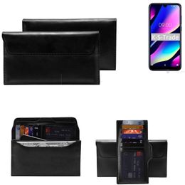 K-S-Trade Handyhülle für Wiko View 3 Lite, Handy Hülle Schutz Hülle Tasche Schutz Case Handytasche, schwarz