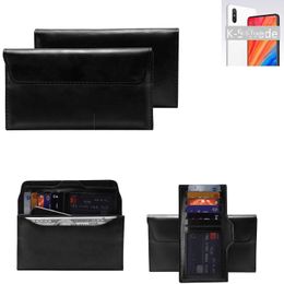 K-S-Trade Handyhülle für Motorola One Vision, Handy Hülle Schutz Hülle Tasche Schutz Case Handytasche, schwarz