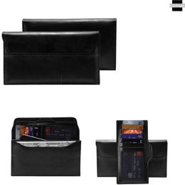 K-S-Trade Handyhülle für Huawei P Smart+ 2019, Handy Hülle Schutz Hülle Tasche Schutz Case Handytasche, schwarz