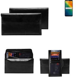 K-S-Trade Handyhülle für Lenovo K9 Note, Handy Hülle Schutz Hülle Tasche Schutz Case Handytasche, schwarz
