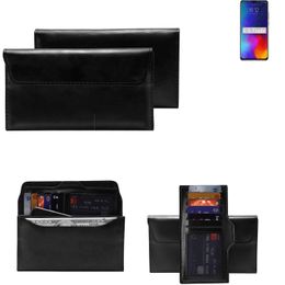K-S-Trade Handyhülle für Lenovo K10 Note, Handy Hülle Schutz Hülle Tasche Schutz Case Handytasche, schwarz