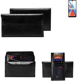 K-S-Trade Handyhülle für Huawei Y7 2019, Handy Hülle Schutz Hülle Tasche Schutz Case Handytasche, schwarz