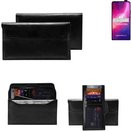 K-S-Trade Handyhülle für Motorola One Hyper, Handy Hülle Schutz Hülle Tasche Schutz Case Handytasche, schwarz