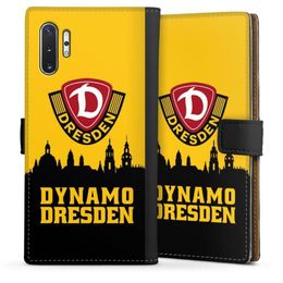 DeinDesign Handyhülle SG Dynamo Dresden Skyline SGD Dynamo Silhouette Dresden, Samsung Galaxy Note 10 Plus 5G Hülle Handy Flip Case Wallet Cover