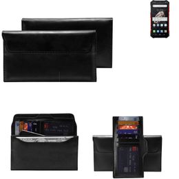 K-S-Trade Handyhülle für Ulefone Armor 6S, Handy Hülle Schutz Hülle Tasche Schutz Case Handytasche, schwarz