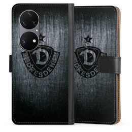 DeinDesign Handyhülle SG Dynamo Dresden Offizielles Lizenzprodukt Vintage, Huawei P50 Pro Hülle Handy Flip Case Wallet Cover Handytasche Leder