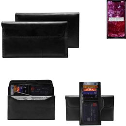 K-S-Trade Handyhülle für Nokia 8.1, Handy Hülle Schutz Hülle Tasche Schutz Case Handytasche, schwarz