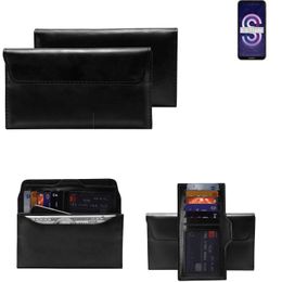 K-S-Trade Handyhülle für Huawei Honor 8S, Handy Hülle Schutz Hülle Tasche Schutz Case Handytasche, schwarz
