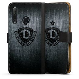 DeinDesign Handyhülle SG Dynamo Dresden Offizielles Lizenzprodukt Vintage, Huawei Honor 20 Lite Hülle Handy Flip Case Wallet Cover, schwarz
