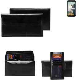K-S-Trade Handyhülle für Doogee S40 Lite, Handy Hülle Schutz Hülle Tasche Schutz Case Handytasche, schwarz