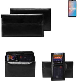 K-S-Trade Handyhülle für HTC Wildfire X, Handy Hülle Schutz Hülle Tasche Schutz Case Handytasche, schwarz