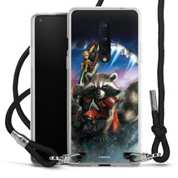 DeinDesign Handyhülle Rocket & Baby Groot Guardians Of The Galaxy, OnePlus 8 Handykette Hülle mit Band Case zum Umhängen Cover mit Kette