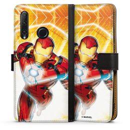 DeinDesign Handyhülle Iron Man on Fire, Huawei Honor 20 Lite Hülle Handy Flip Case Wallet Cover, schwarz