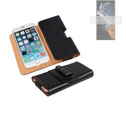K-S-Trade Handyhülle für Samsung Galaxy S22 Ultra Exynos, Schützhülle Handyhülle Holster Gürtel Tasche Schutzhülle, schwarz