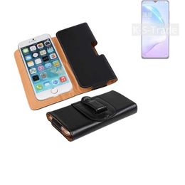 K-S-Trade Handyhülle für Coolpad Cool 12A, Schützhülle Handyhülle Holster Gürtel Tasche Schutzhülle, schwarz
