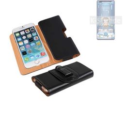 K-S-Trade Handyhülle für Huawei nova 7 SE 5G Lohas Edition, Schützhülle Handyhülle Holster Gürtel Tasche Schutzhülle, schwarz
