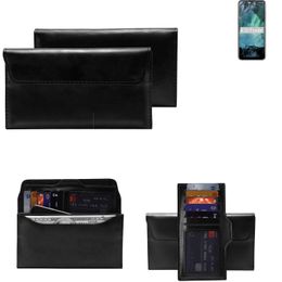 K-S-Trade Handyhülle für Nokia G11, Handy Hülle Schutz Hülle Tasche Schutz Case Handytasche, schwarz