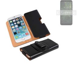 K-S-Trade Handyhülle für BQ Mobile BQ-5745L Clever, Schützhülle Handyhülle Holster Gürtel Tasche Schutzhülle, schwarz