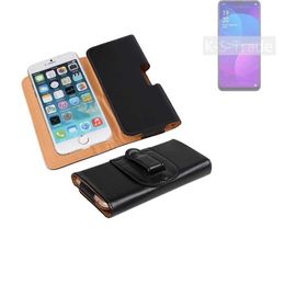 K-S-Trade Handyhülle für Oppo F11, Schützhülle Handyhülle Holster Gürtel Tasche Schutzhülle, schwarz
