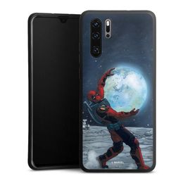 DeinDesign Handyhülle Deadpool Moon, Huawei P30 Pro Silikon Hülle Premium Case Handy Schutzhülle, schwarz