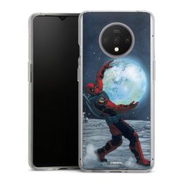 DeinDesign Handyhülle Deadpool Moon, OnePlus 7T Silikon Hülle Bumper Case Handy Schutzhülle, weiß