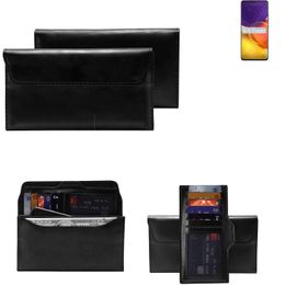 K-S-Trade Handyhülle für Samsung Galaxy Quantum2, Handy Hülle Schutz Hülle Tasche Schutz Case Handytasche, schwarz