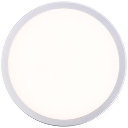 Brilliant Außen-Deckenleuchte Devora, LED fest integriert, Warmweiß, Außenbereich oder Badezimmer 1600 Lumen, 3000 Kelvin, warmweiß Ø 28cm