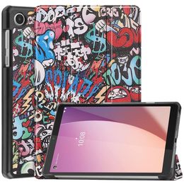 Wigento Tablet-Hülle Für Lenovo Tab M8 4th Gen / TB-300FU 3folt Wake UP Smart Cover Tablet Tasche Etuis Hülle Case Schutz Motiv 1