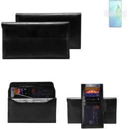 K-S-Trade Handyhülle für Oppo Reno8 Pro+, Handy Hülle Schutz Hülle Tasche Schutz Case Handytasche, schwarz