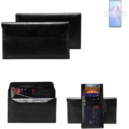K-S-Trade Handyhülle für Oppo Reno8 Z 5G, Handy Hülle Schutz Hülle Tasche Schutz Case Handytasche, schwarz