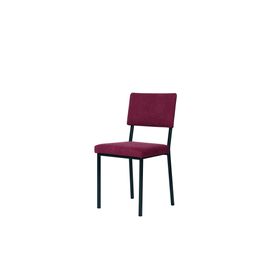 kundler home 4-Fußstuhl Stuhl mit Gestell Metall Schwarz (Set, 2 Stühle) gepolstert, 2er Set, Gestell aus Metall