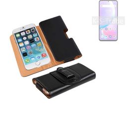 K-S-Trade Handyhülle für UMIDIGI A11 Pro Max, Schützhülle Handyhülle Holster Gürtel Tasche Schutzhülle, schwarz