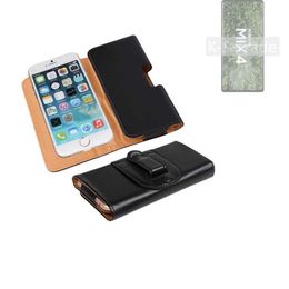 K-S-Trade Handyhülle für Xiaomi Mi MIX 4, Schützhülle Handyhülle Holster Gürtel Tasche Schutzhülle, schwarz