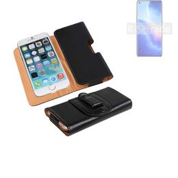 K-S-Trade Handyhülle für Oppo Find X3 Neo, Schützhülle Handyhülle Holster Gürtel Tasche Schutzhülle, schwarz