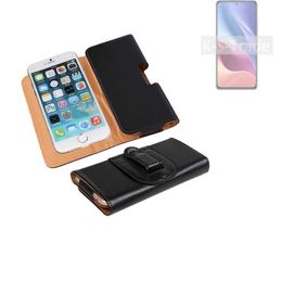 K-S-Trade Handyhülle für Xiaomi Redmi K40 Pro, Schützhülle Handyhülle Holster Gürtel Tasche Schutzhülle, schwarz