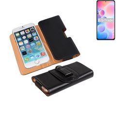 K-S-Trade Handyhülle für UMIDIGI A9 Max, Schützhülle Handyhülle Holster Gürtel Tasche Schutzhülle, schwarz