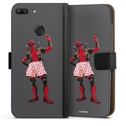 DeinDesign Handyhülle Deadpool underwear, Huawei Honor 9 Lite Hülle Handy Flip Case Wallet Cover, schwarz