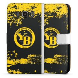 DeinDesign Handyhülle BSC Young Boys Offizielles Lizenzprodukt Fanartikel BSC YB Grunge, Samsung Galaxy J5 (2016) Hülle Handy Flip Case Wallet Cover
