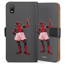 DeinDesign Handyhülle Deadpool underwear, Huawei Y5 (2019) Hülle Handy Flip Case Wallet Cover Handytasche Leder, schwarz